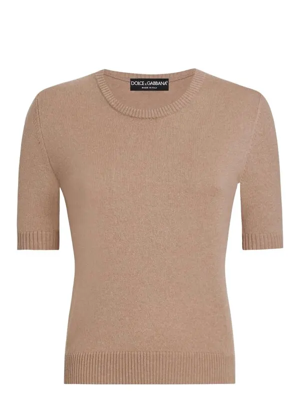 Dolce & Gabbana Cashmere Pullover Sweaters And Cardigans - Brown
