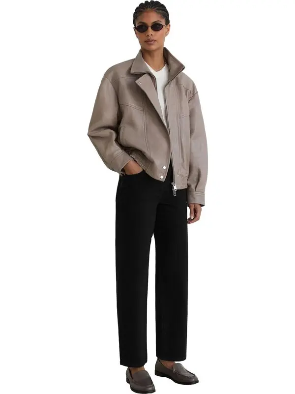 REISS Mid-rise Straight-leg Jeans - Black