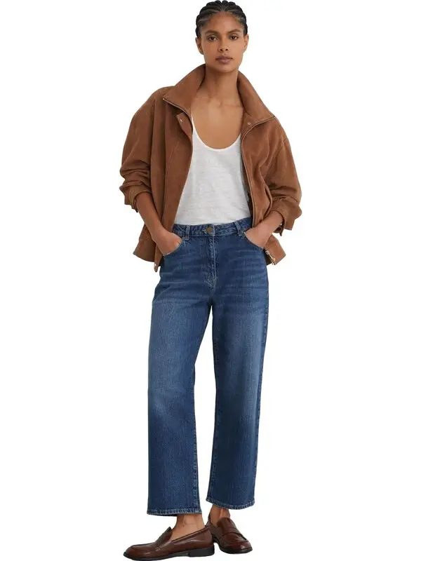 REISS Mid-rise Straight-leg Jeans - Blue