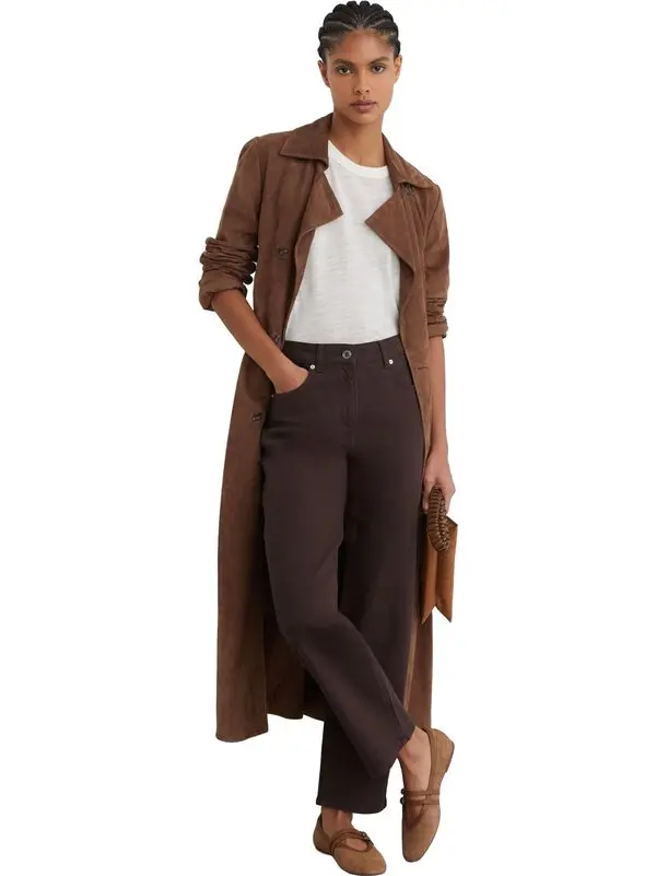 REISS Mid-rise Straight-leg Jeans - Chocolate