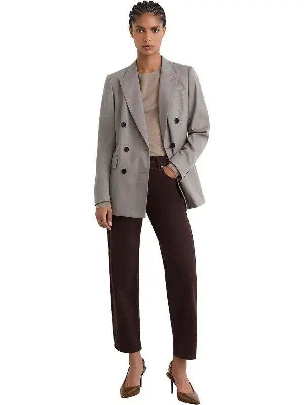 REISS Mid-rise Straight-leg Jeans - Grape
