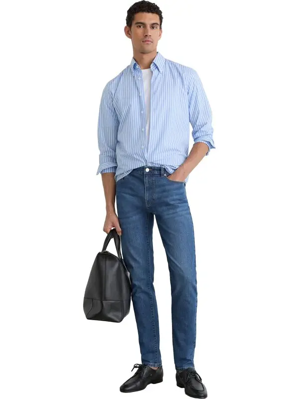 REISS Maddison Tapered Slim-fit Jeans - Blue