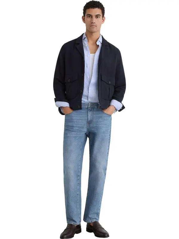 REISS Bishopsgate Straight-leg Jeans - Blue