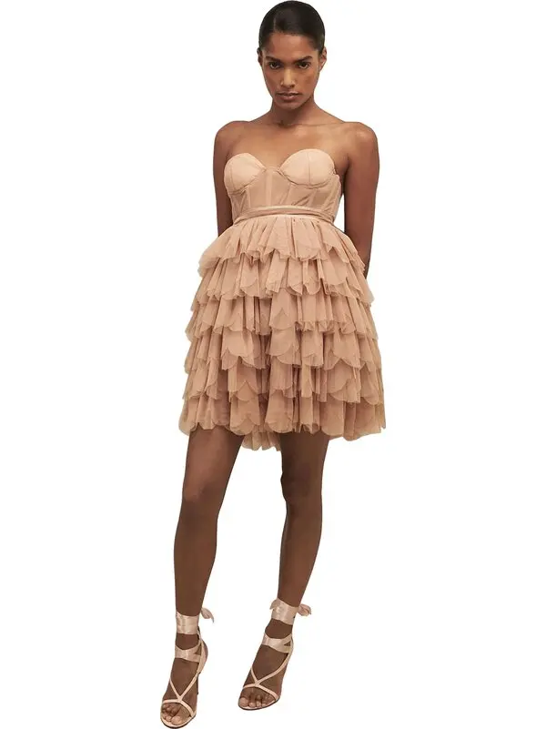 REISS Royal Ballet Tulle Mini Dress - Pink