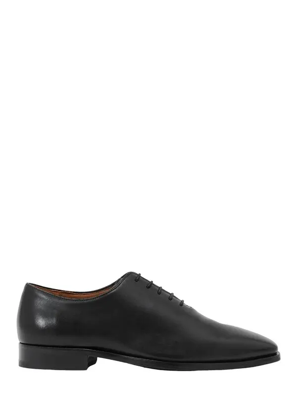 REISS Leather Lace-up Oxford Shoes - Black
