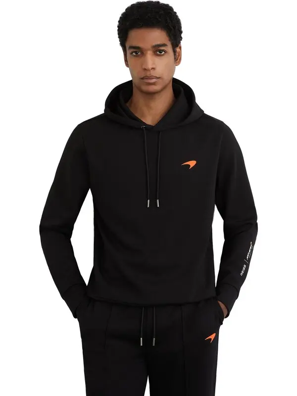 REISS X Mclaren F1 Team Racing Interlock Speedmark Hoodie - Black