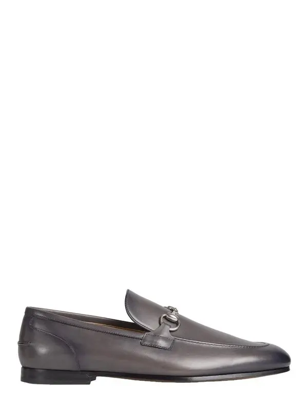 Gucci Jordaan Loafer With Horsebit Detail - Grey