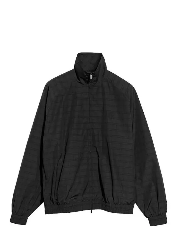 Gucci Gg Nylon Jacket With Hood - Black