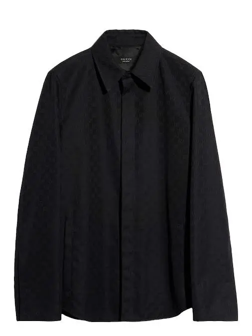 Gucci Reversible Nylon And Gg Canvas Jacket - Black