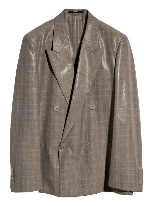 Gucci Gg Cotton Gabardine Jacquard Jacket, Size - Grey