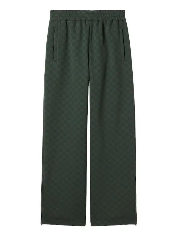 Gucci Viscose Jersey Sportswear Pants With Web - Green