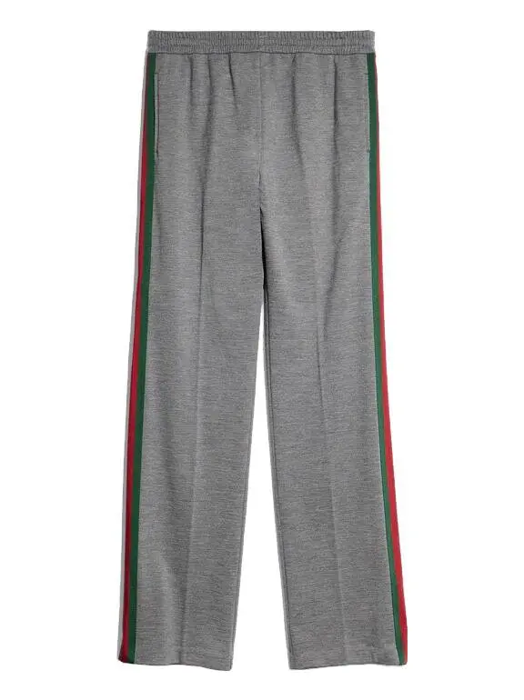 Gucci Gg Jersey Jacquard Trousers, Size - Grey