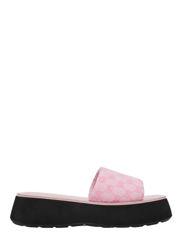 Gucci Interlocking G Slide Sandal - Pink