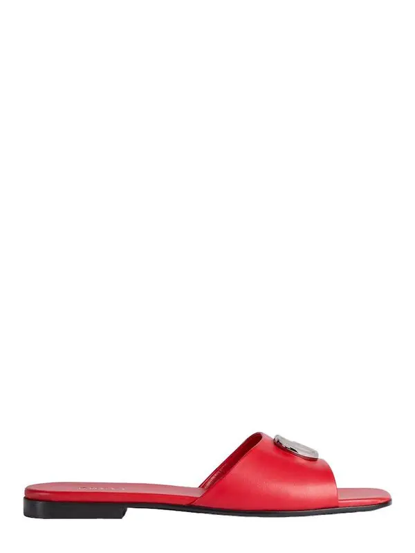 Gucci Interlocking G Slide Sandal - Red