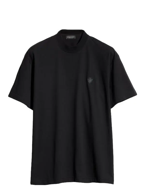 Gucci Cotton Jersey T-shirt With Print - Black