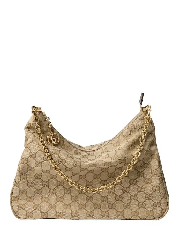 Gucci Diana Small Embroidered Tote Bag - Beige