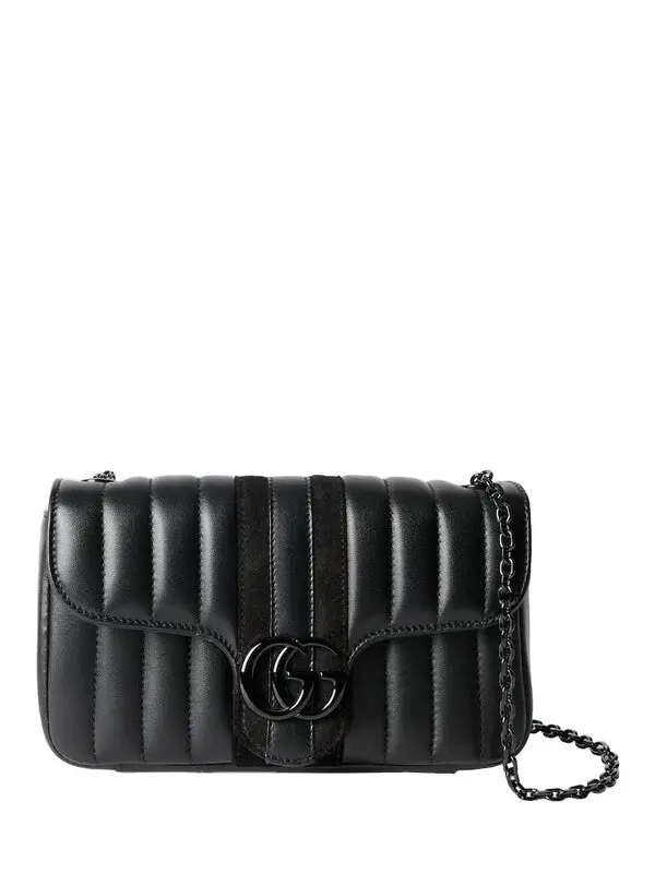 Gucci Diana Small Embroidered Tote Bag - Black