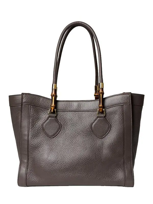 Gucci Diana Small Embroidered Tote Bag - Grey