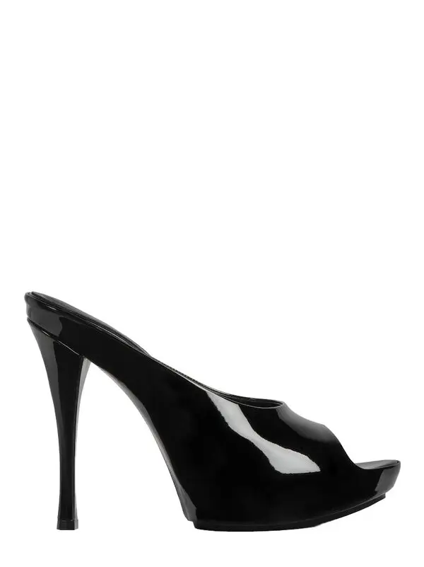 Gucci Platform Sandals With Double G Hardware - Black