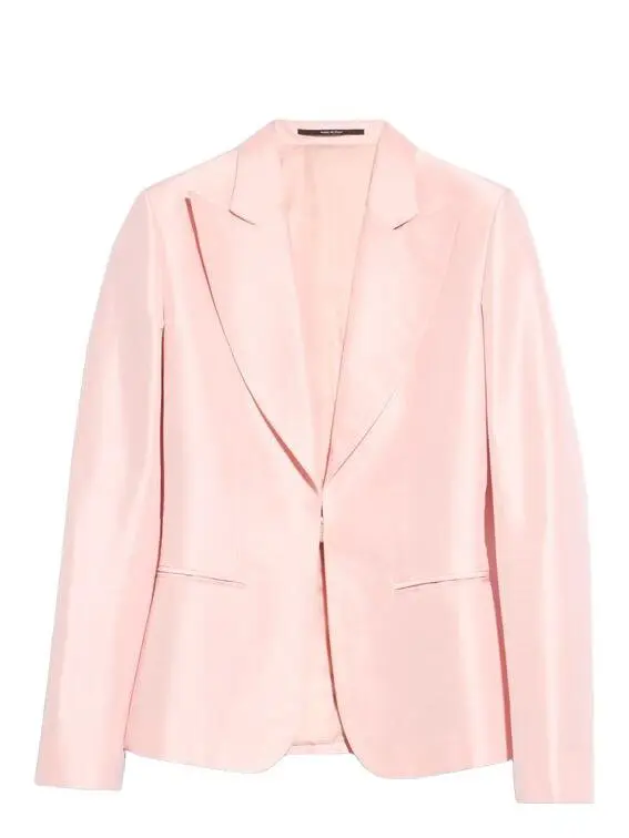 Gucci Check Cotton Tweed Jacket, Size - Pink
