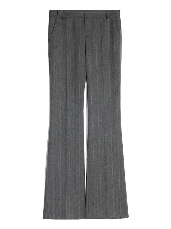 Gucci Gg Supreme Print Silk Trousers - Black