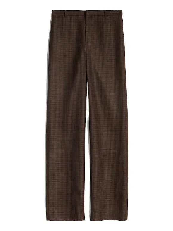 Gucci Gg Supreme Print Silk Trousers - Brown