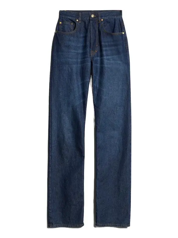 Gucci Flared Cotton Denim Trousers - Blue