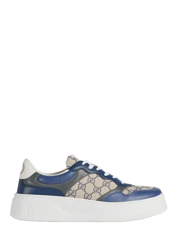 Gucci Ace Sneaker With Web Detail - Blue
