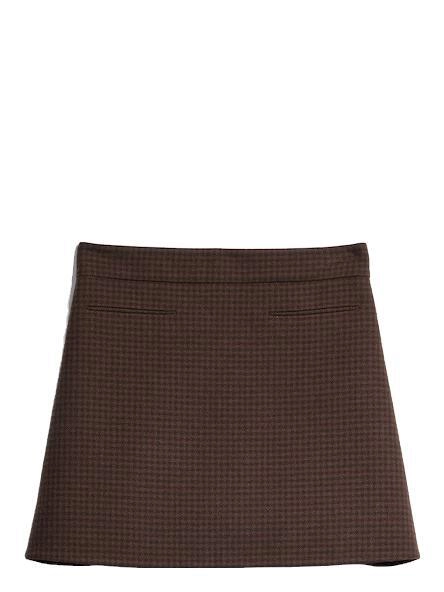 Gucci Gg Cotton Gabardine Skirt, Size - Brown