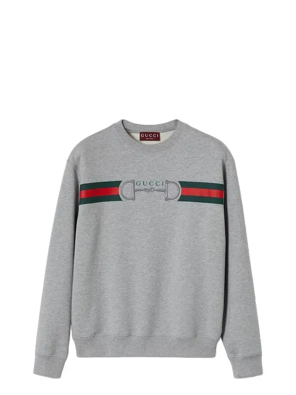 Gucci Gg Nylon And Cotton Technical Jersey Jacquard Zip Jacket - Grey