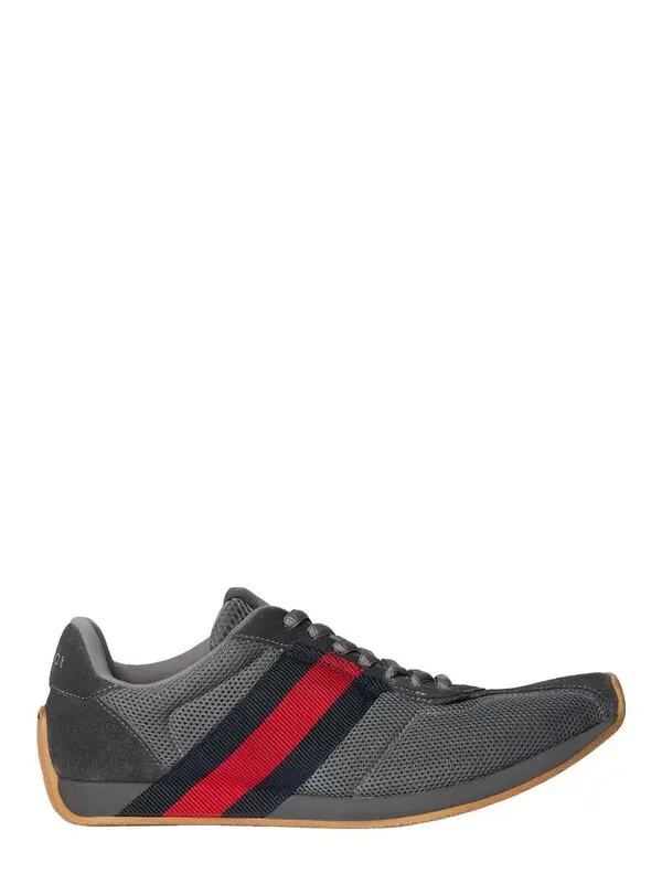 Gucci Rhyton Trainer With Vintage Logo - Grey