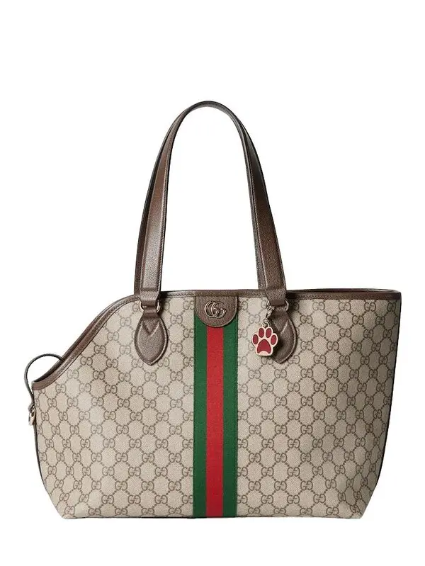 Gucci Gg Monogram Medium Pet Tote Bag - Beige