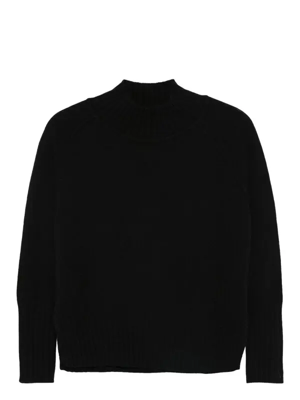 BEYOU Cashmere Turtle-neck Sweater - Black