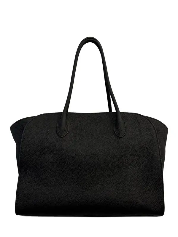 THE ROW Marlo 14 Leather Tote Bag - Black