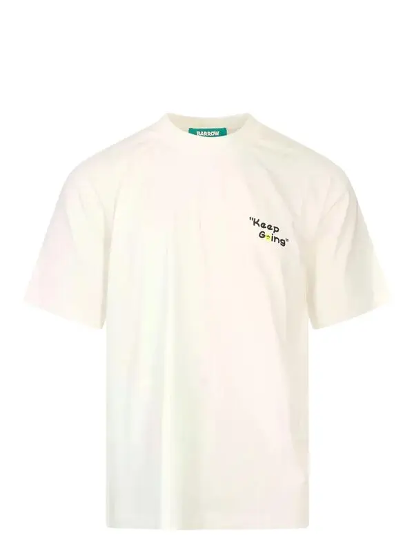 BARROW Keep Going Teddy-bear Print T-shirt - Neutrals