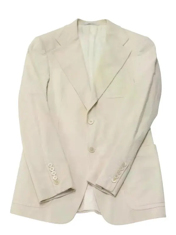 Gucci Corduroy Single-breasted Blazer - White