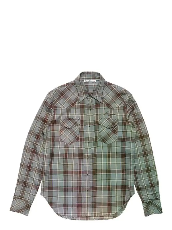 Acne Studios Check Western Shirt - Grey