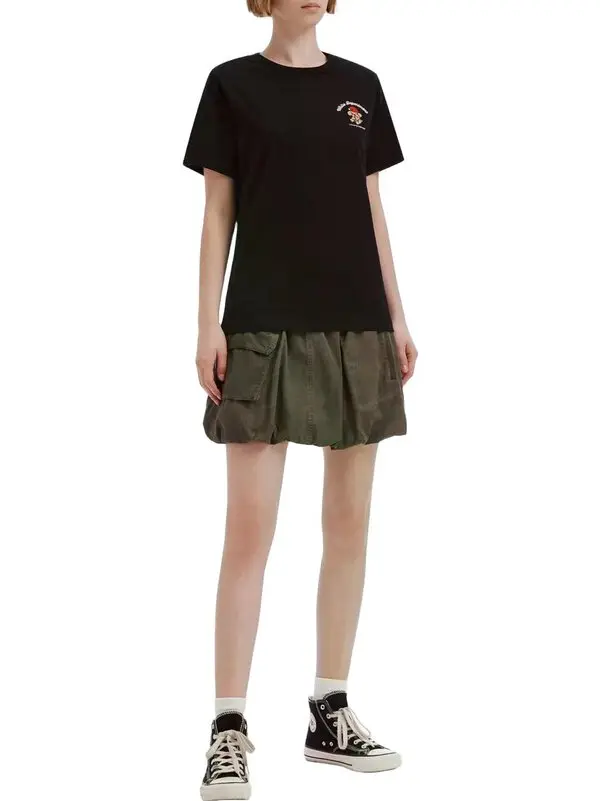 CHOCOOLATE Graphic-print Cotton T-shirt - Black