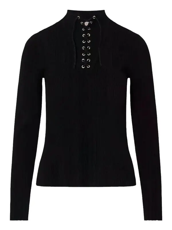Liu Jo Sweater With Strings - Black