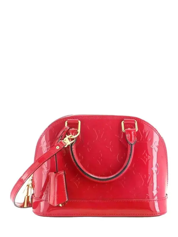 LOUIS VUITTON Alma Handbag Monogram Vernis Bb Shoulder Bag - Pink