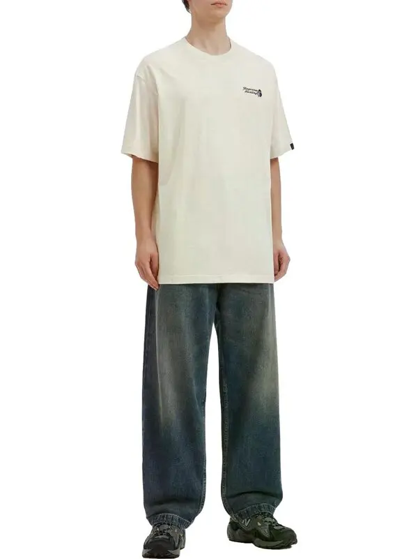 FINGERCROXX Graphic-print Short-sleeve T-shirt - Neutrals