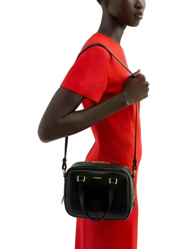 JIL SANDER Vision Leather Bag - Black