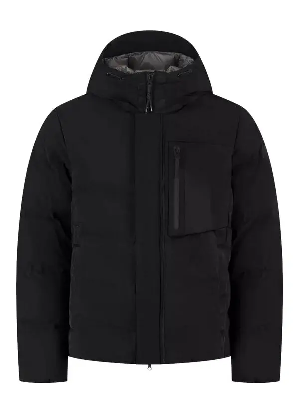 PARAJUMPERS Logo-patch Hooded Jacket - Black