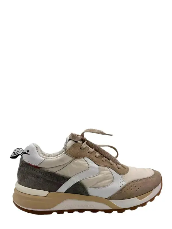 VOILE BLANCHE Suede Panel Sneakers - Neutrals