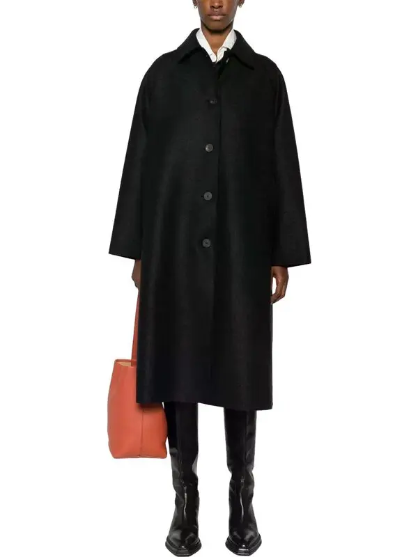 Harris Wharf London Virgin-wool Coat - Black
