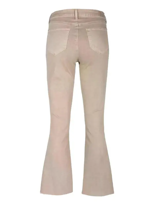 L'Agence Kendra Cropped Flared Jeans - Neutrals