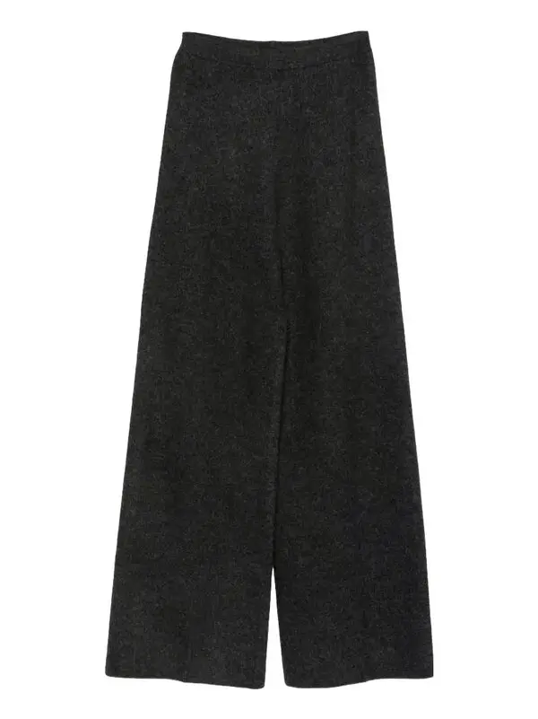 SEMICOUTURE Virgin Wool Wide-leg Trousers - Grey