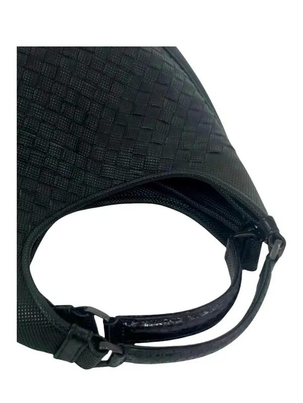 Bottega Veneta Intrecciato Campana Shoulder Bag - Black