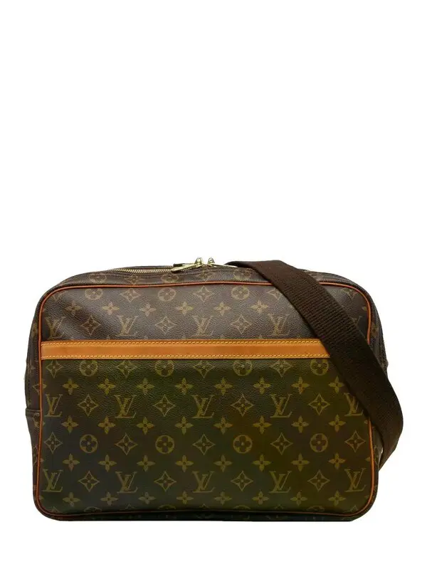 LOUIS VUITTON 1997 Monogram Reporter Gm Crossbody Bag - Brown