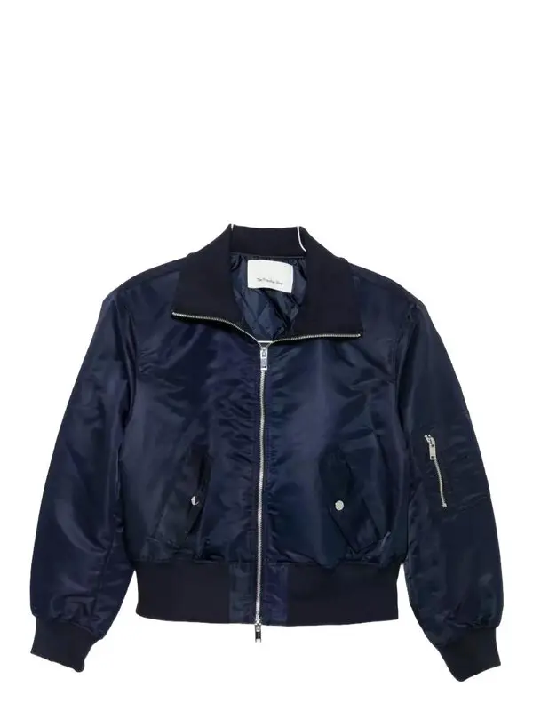 THE FRANKIE SHOP Storm Zip-up Bomber Jacket - Blue